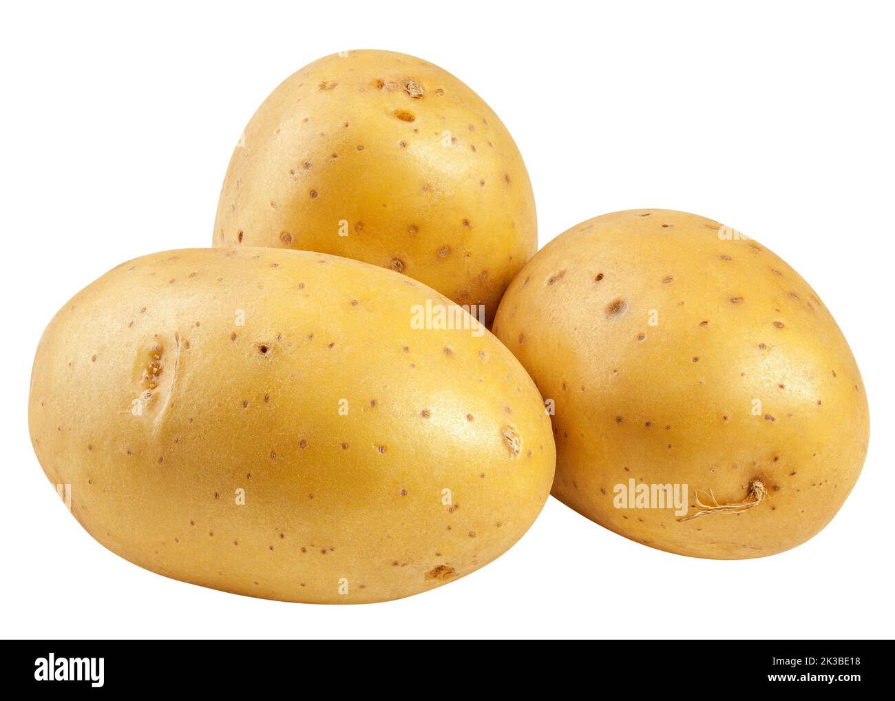 potato, isolated on white background, clipping path, full depth of ...