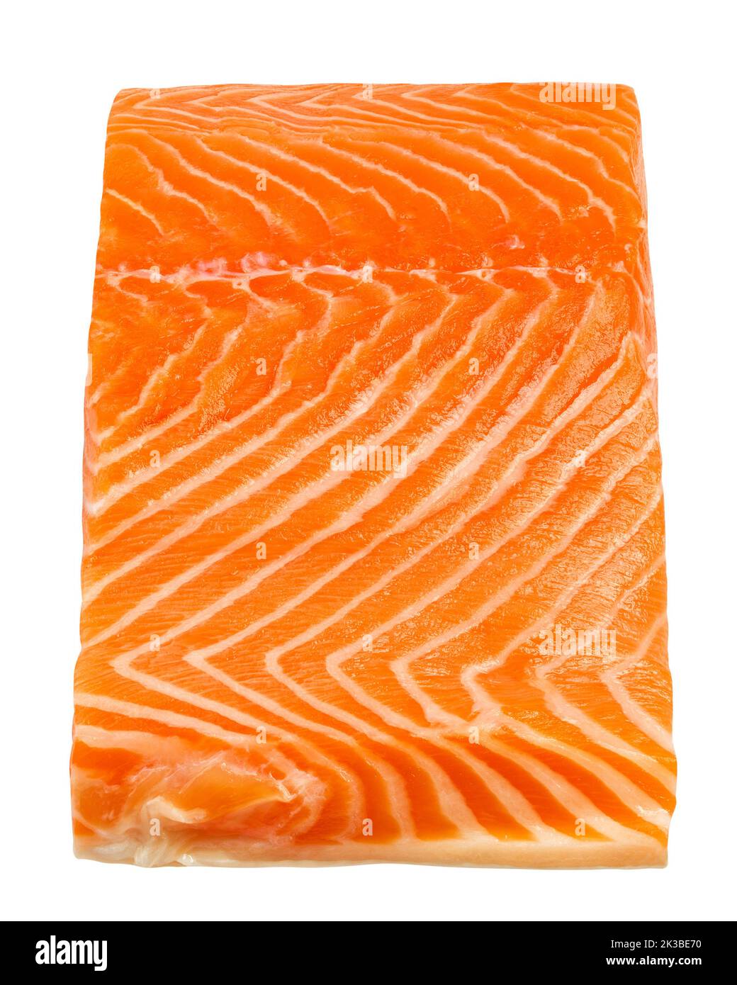 raw salmon, fish isolated on white background, clipping path, full ...
