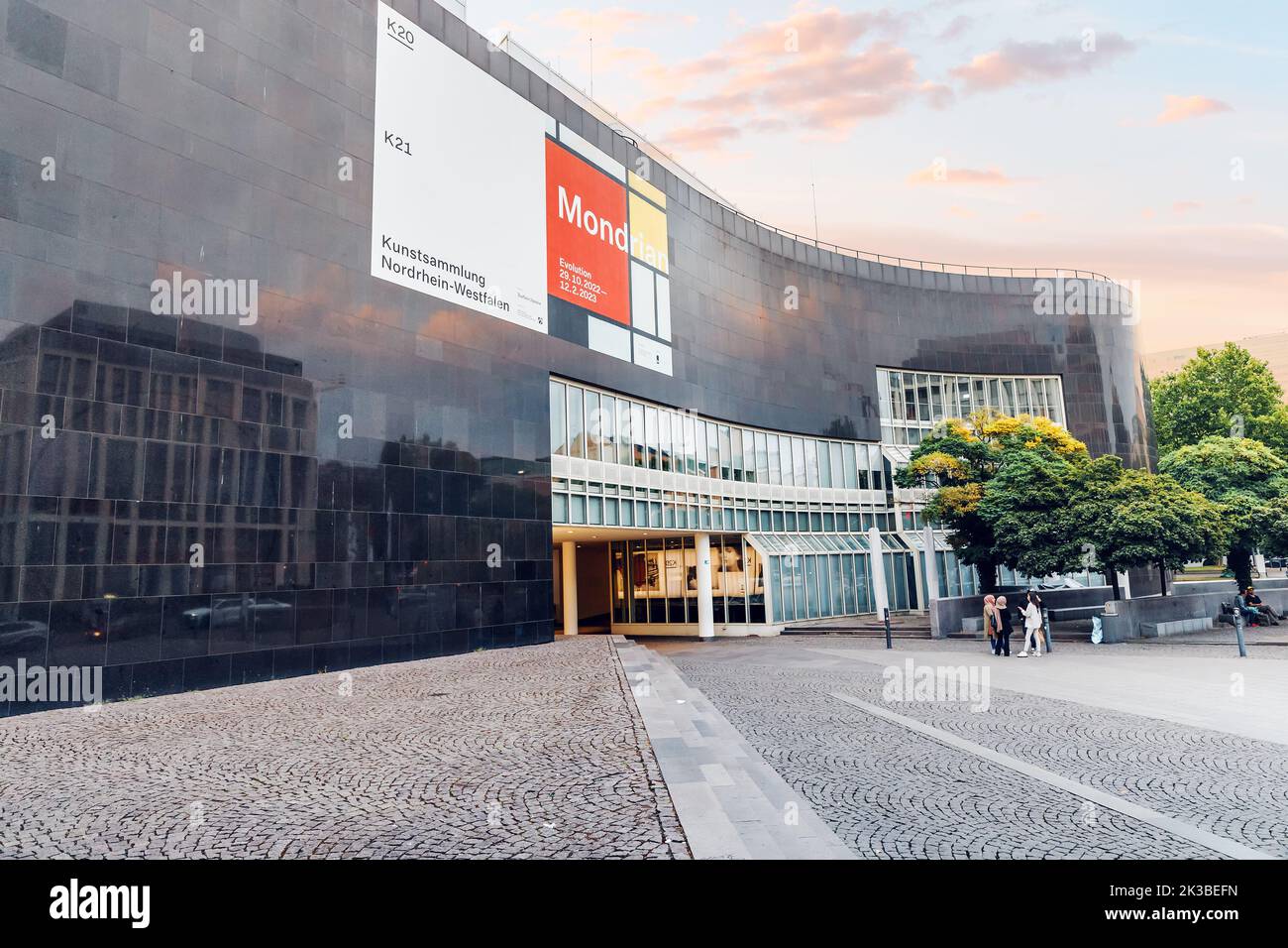 22 July 2022, Dusseldorf, Germany: Facade of a K20 contemporary art ...