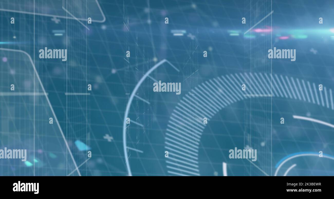 Image of data processing over scope scanning Stock Photo - Alamy