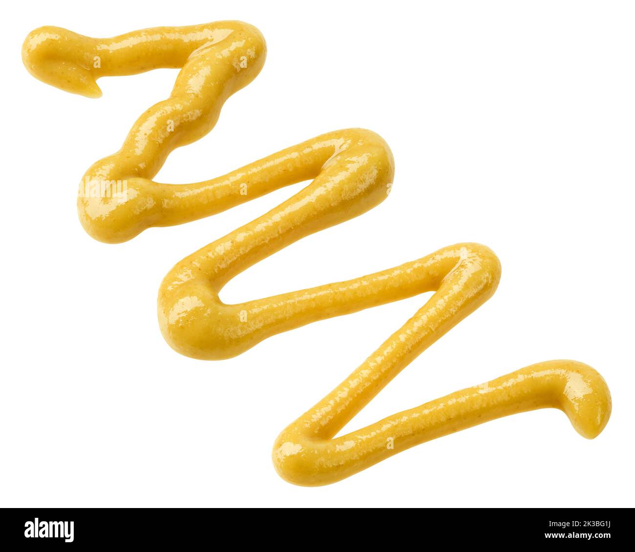 mustard isolated on white background, clipping path, full depth of ...