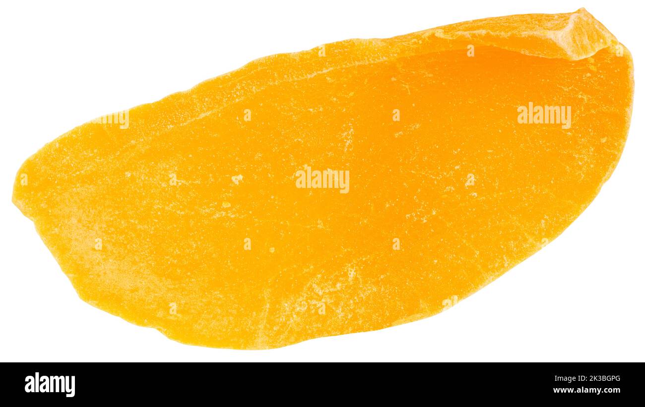 Dried Mango, isolated on white background, clipping path, full depth of ...