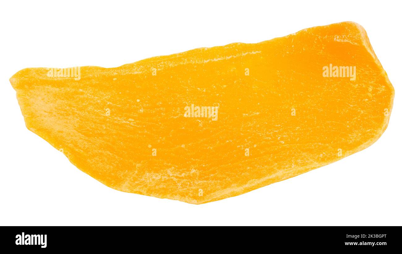 Dried Mango, isolated on white background, clipping path, full depth of ...