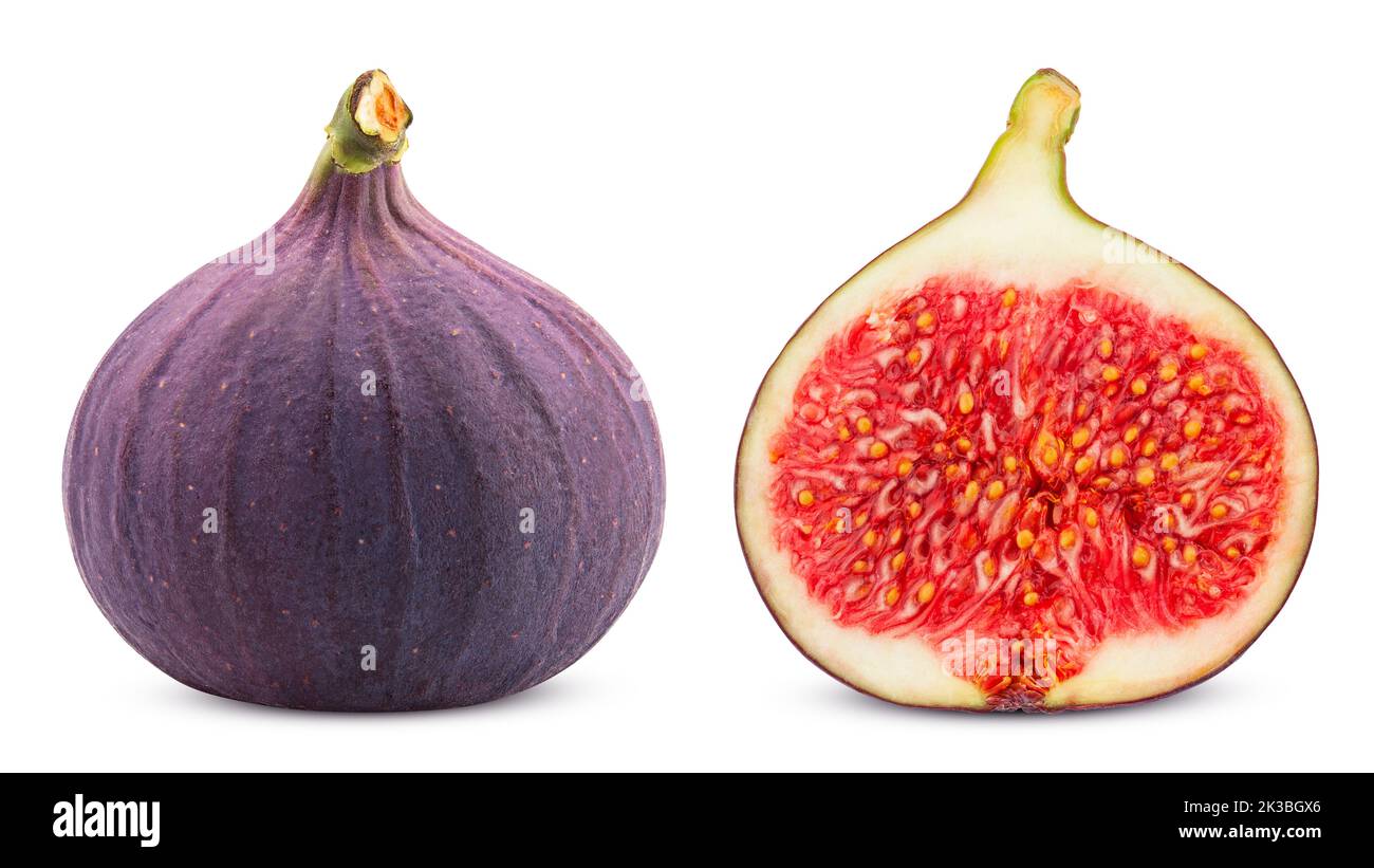 fig isolated on white background, clipping path, full depth of field ...