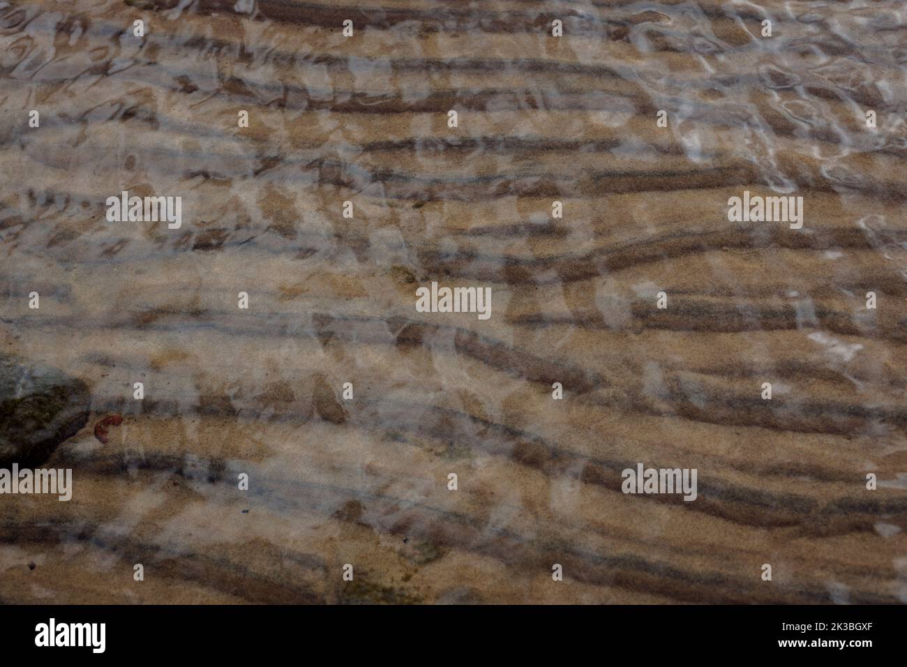 water texture with sand at the bottom of the river. water surface Stock ...
