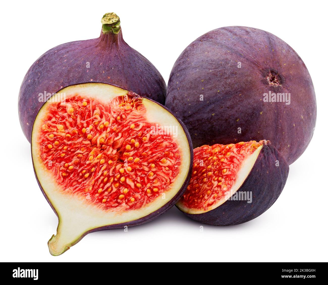 fig isolated on white background, clipping path, full depth of field ...