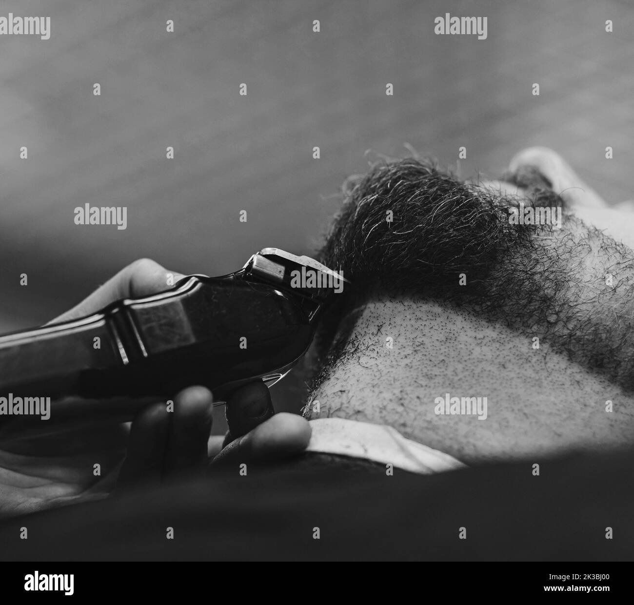 Hairdressing master Black and White Stock Photos & Images - Alamy