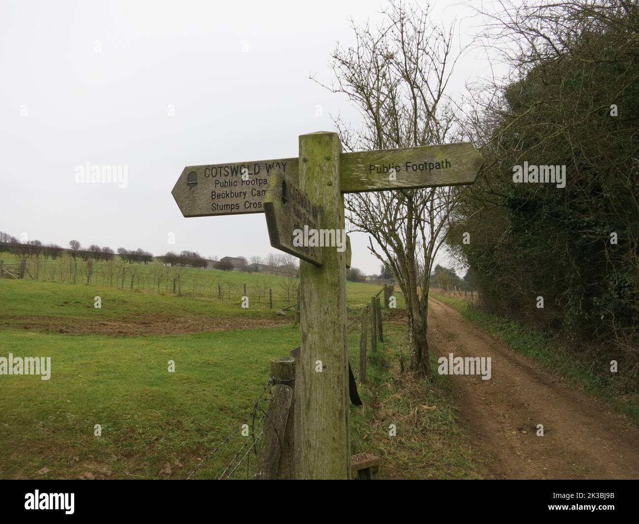 Cotswold Way long distance footpath National Trail. The Cotswolds AONB ...