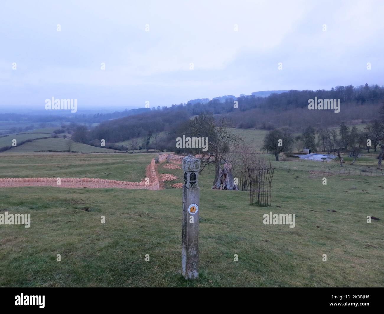 Cotswold Way long distance footpath National Trail. The Cotswolds AONB ...