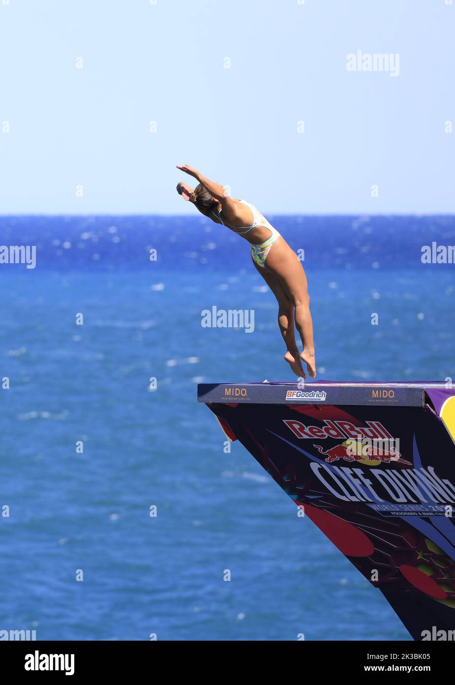 Polignano a Mare, Italy, September 18, 2022. Red Bull Cliff Diving ...