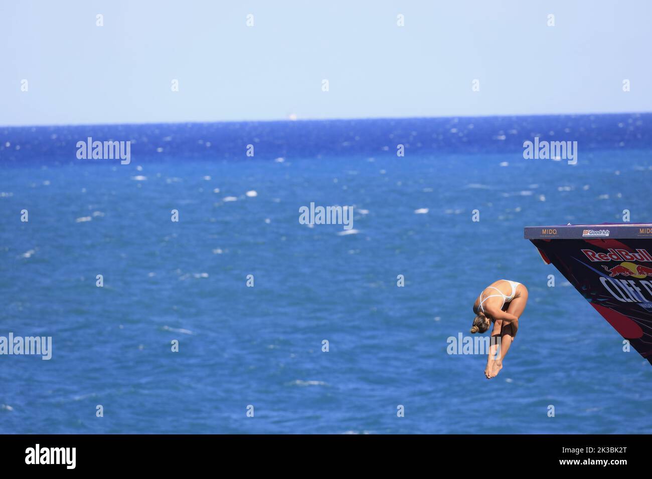 Polignano a Mare, Italy, September 18, 2022. Red Bull Cliff Diving ...