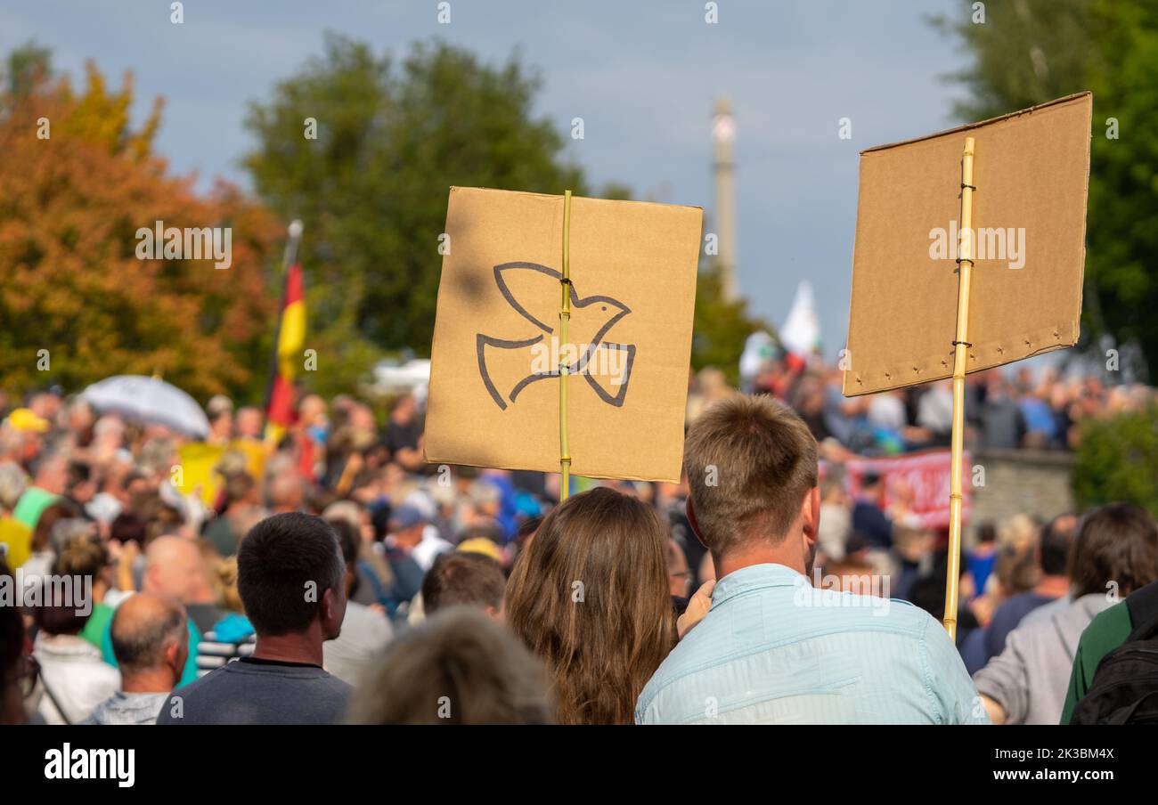 Demonstration for peace in Germany Stock Photo - Alamy