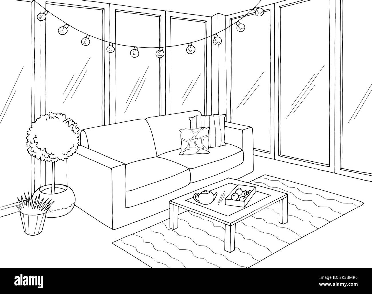 Patio residential building terrace Cut Out Stock Images & Pictures - Alamy