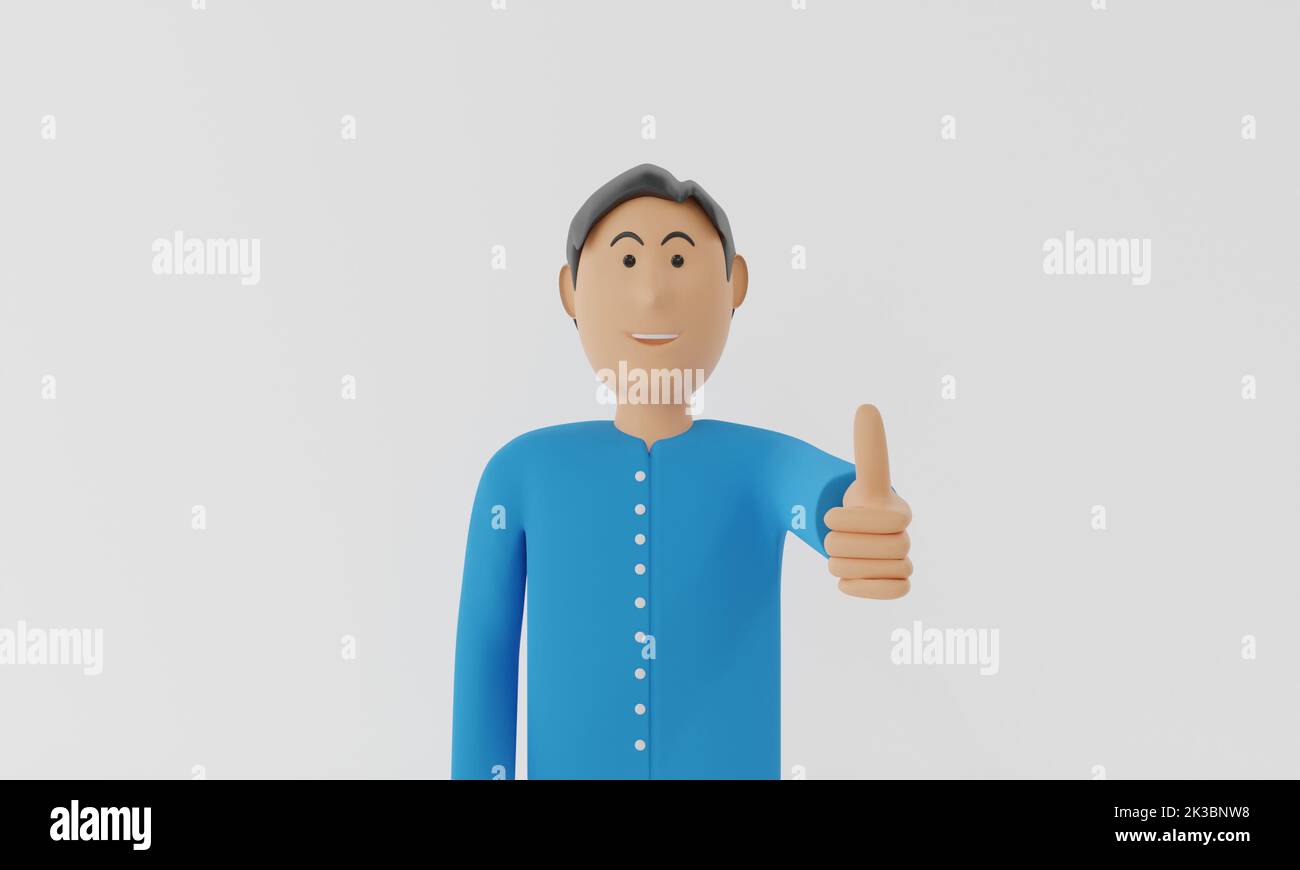 man standing over white background approving doing like with hand ...