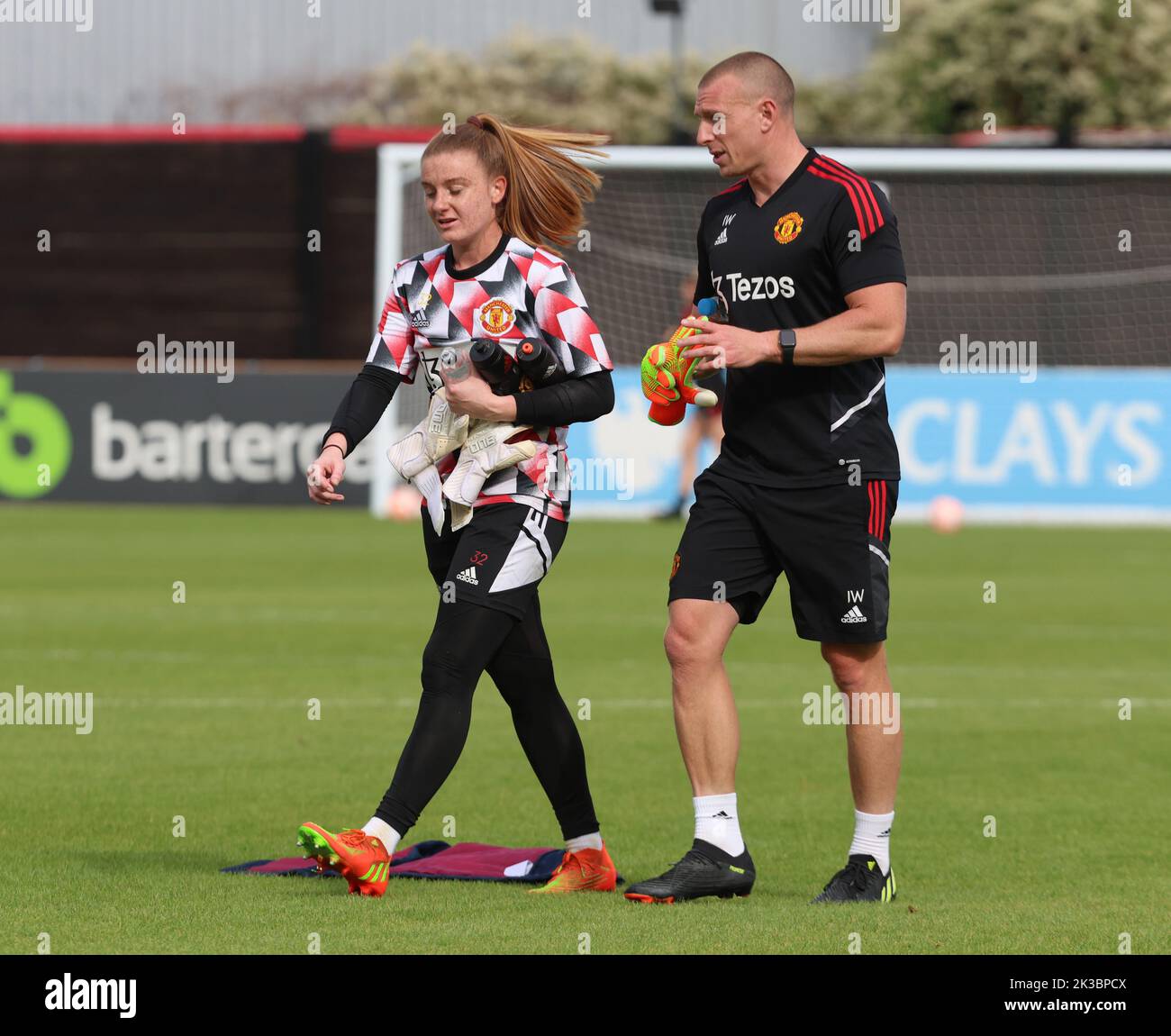DAGENHAM ENGLAND - SEPTEMBER 25 :Sophie Baggaley of Manchester United ...