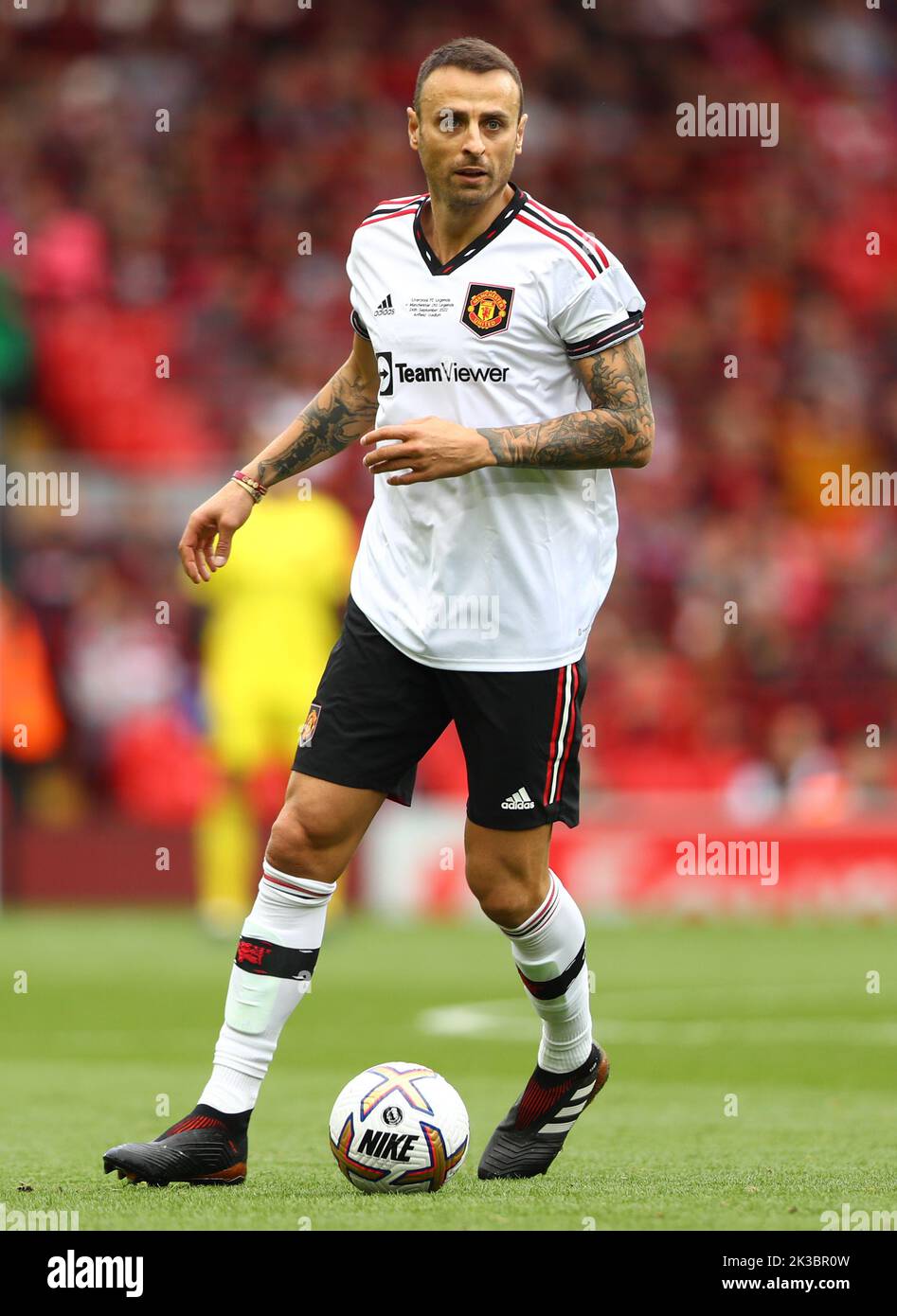Manchester United's Dimitar Berbatov during the Legends match at Anfield, Liverpool. Picture ...