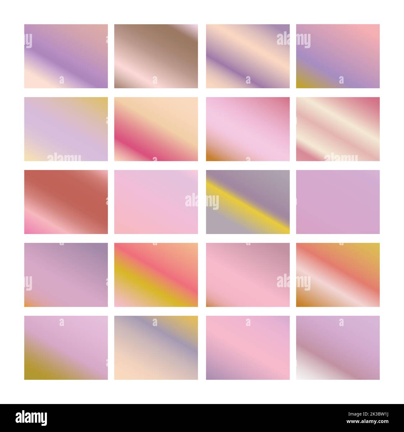 Mobile screen lock display collection of colorful backgrounds in trendy ...