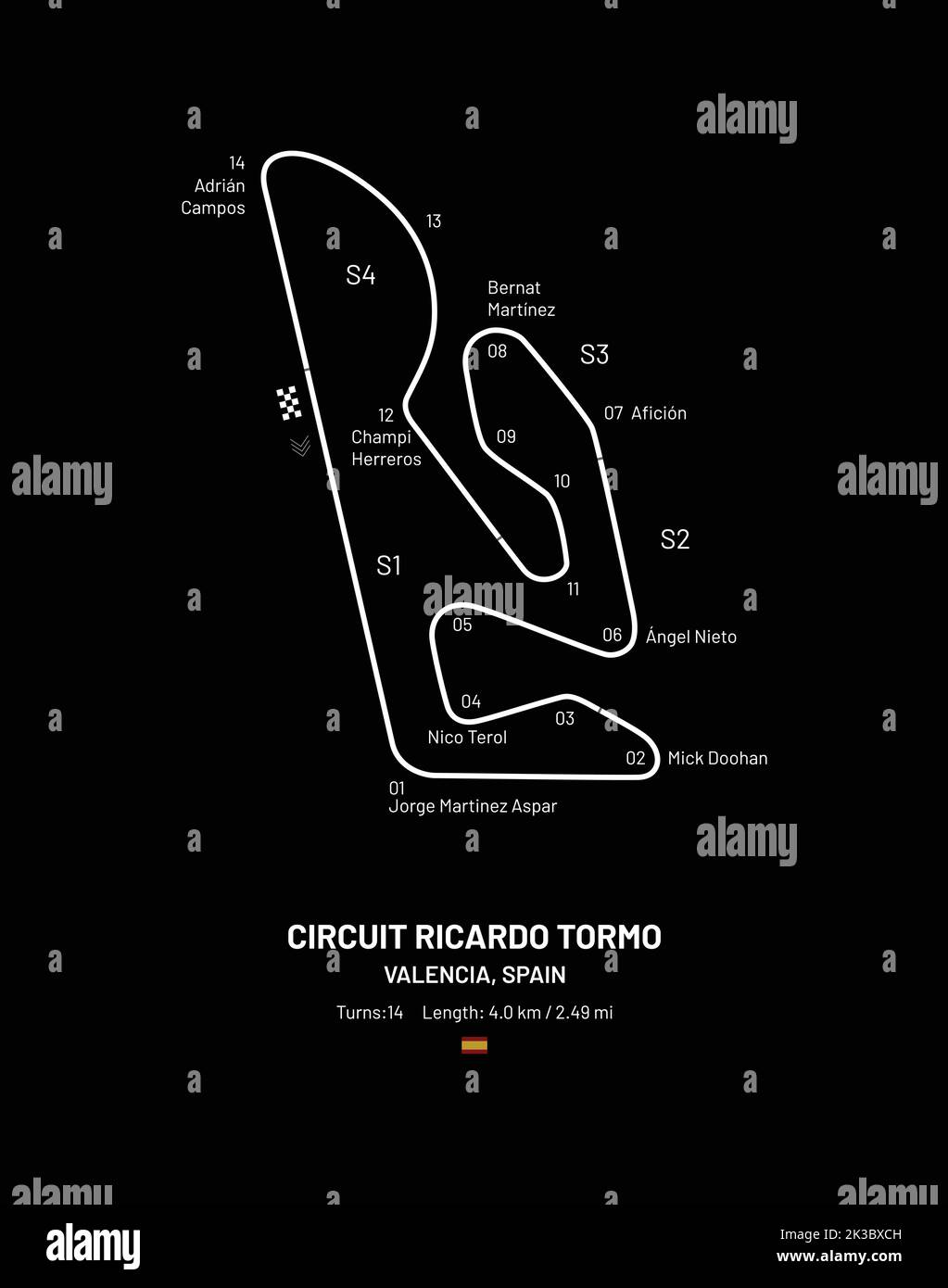 Formula 1 race track Stock Vector Images - Alamy