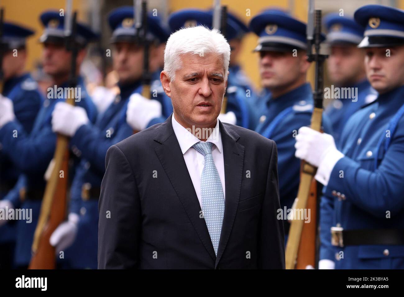 Bulgarian Defense Minister Dimitr Stoyan arrived on an official visit ...