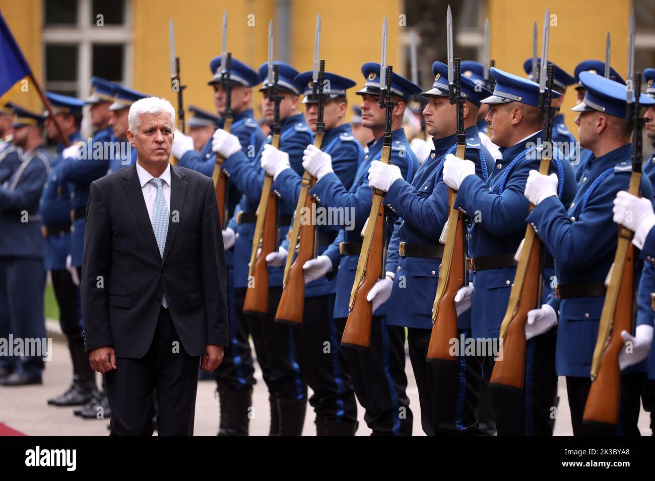 Bulgarian Defense Minister Dimitr Stoyan arrived on an official visit ...