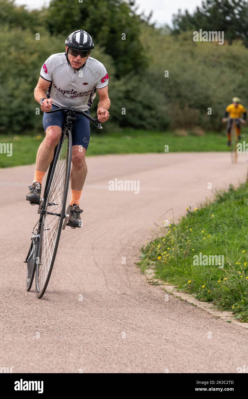 Racing penny farthing hi-res stock photography and images - Alamy