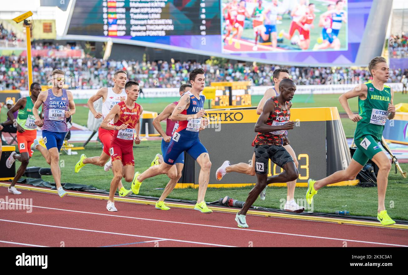 Josh Kerr, Mario Garcia, Jakob Ingebrigtsen and Timothy Cheruiyot ...