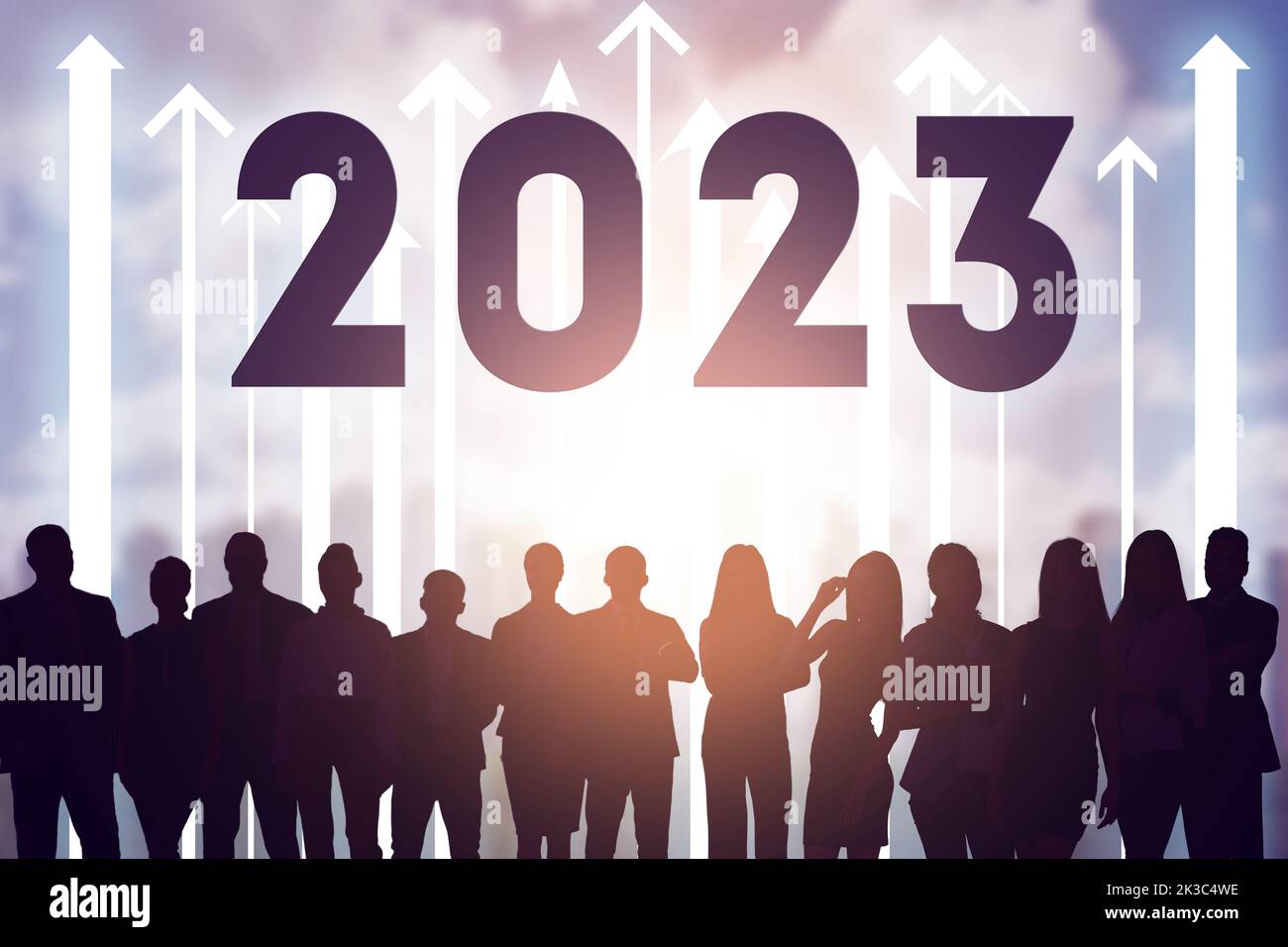 New year 2023 concept. Professional achievements in the new year and ...