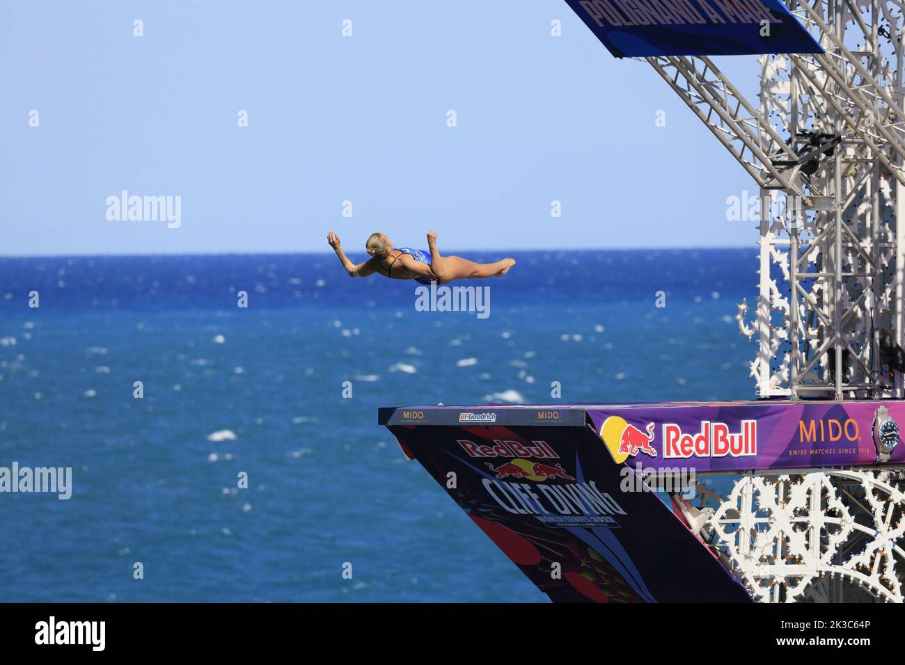 Polignano a Mare, Italy, September 18, 2022. Red Bull Cliff Diving ...