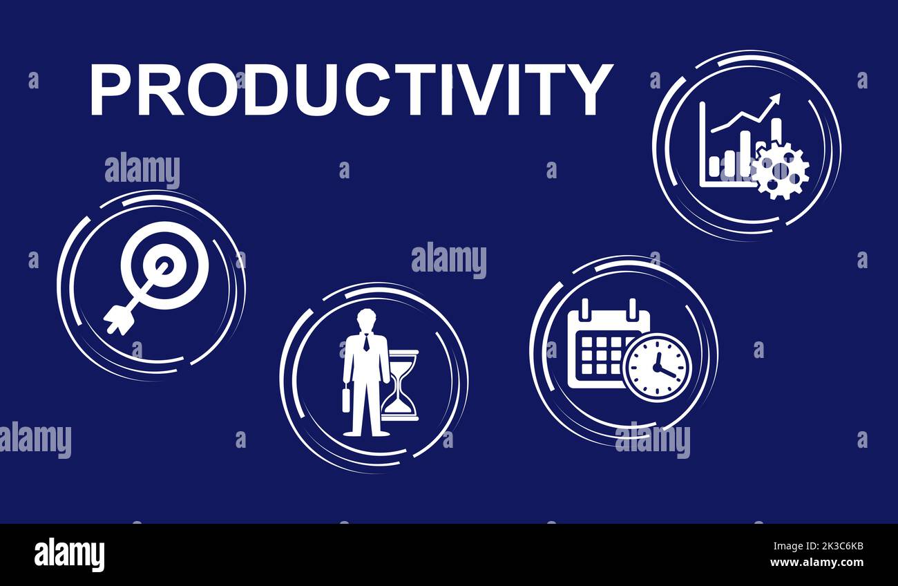 Illustration of a productivity concept Stock Photo - Alamy