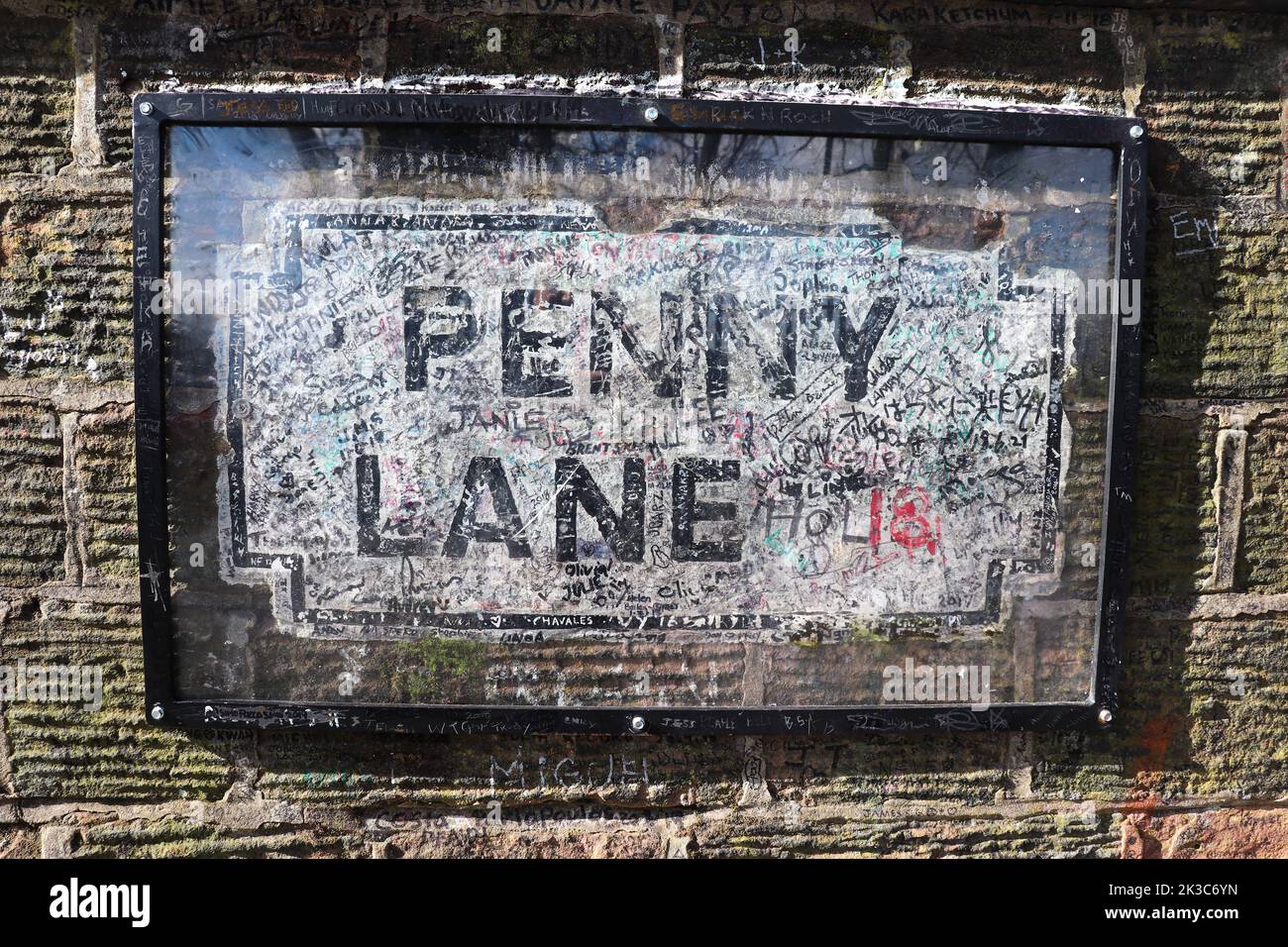 Famous penny lane in liverpool hi-res stock photography and images - Alamy