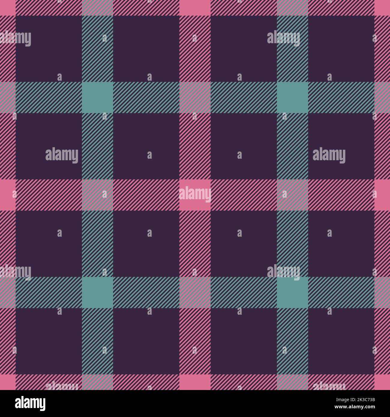 Plaid seamless pattern in blue. Check fabric texture. Vector textile ...
