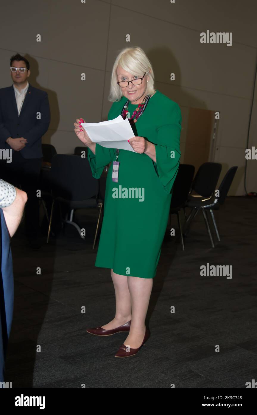 September 26, 2022: Siobhan McDonagh, Seen at Labour party conference ...