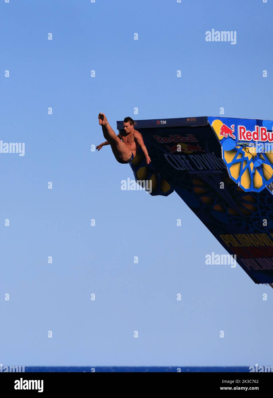 Polignano a Mare, Italy, September 18, 2022. Red Bull Cliff Diving ...