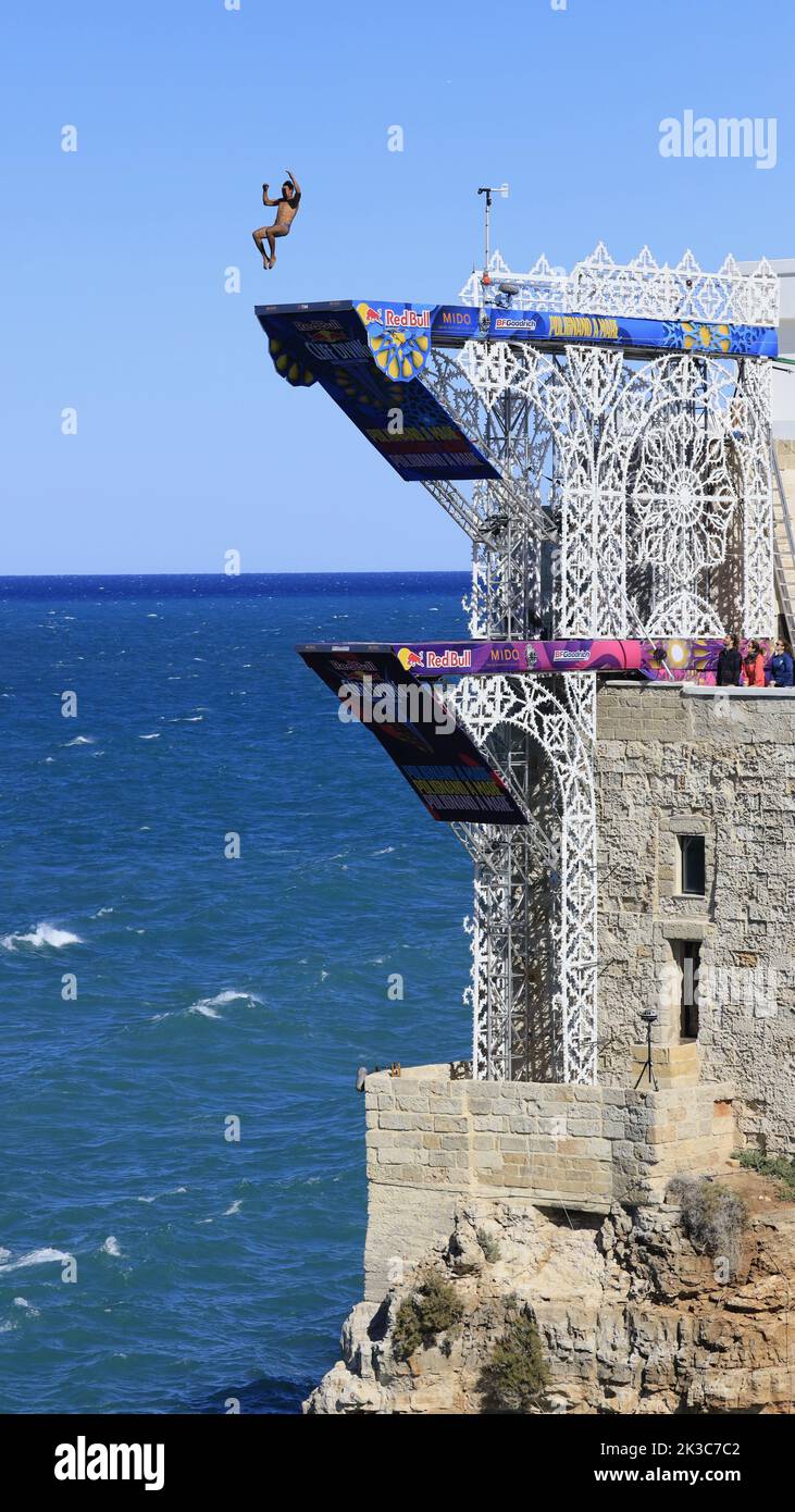 Polignano a Mare, Italy, September 18, 2022. Red Bull Cliff Diving ...