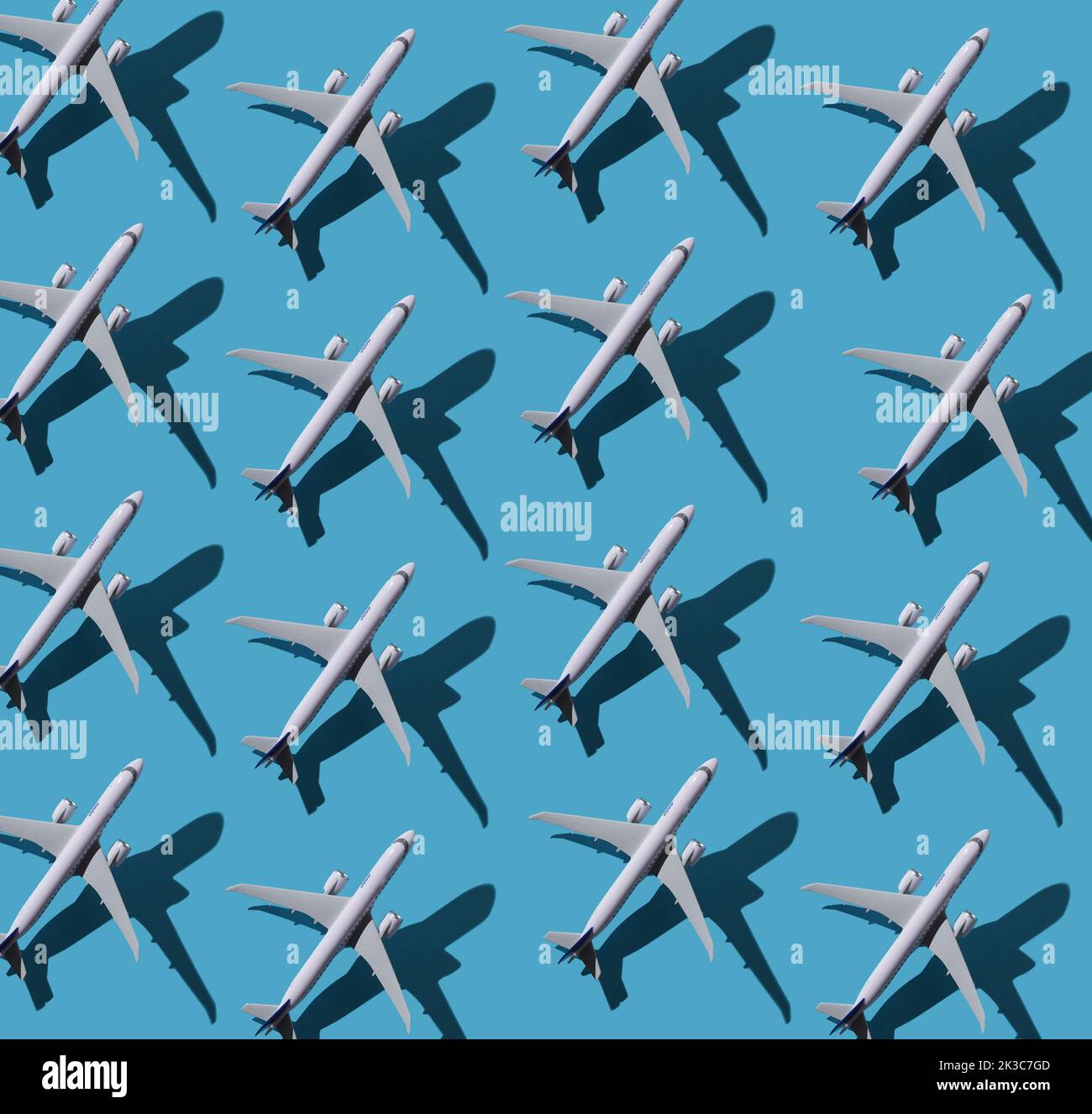 Airplane background. Flights, travel and aviation. Pattern of white ...