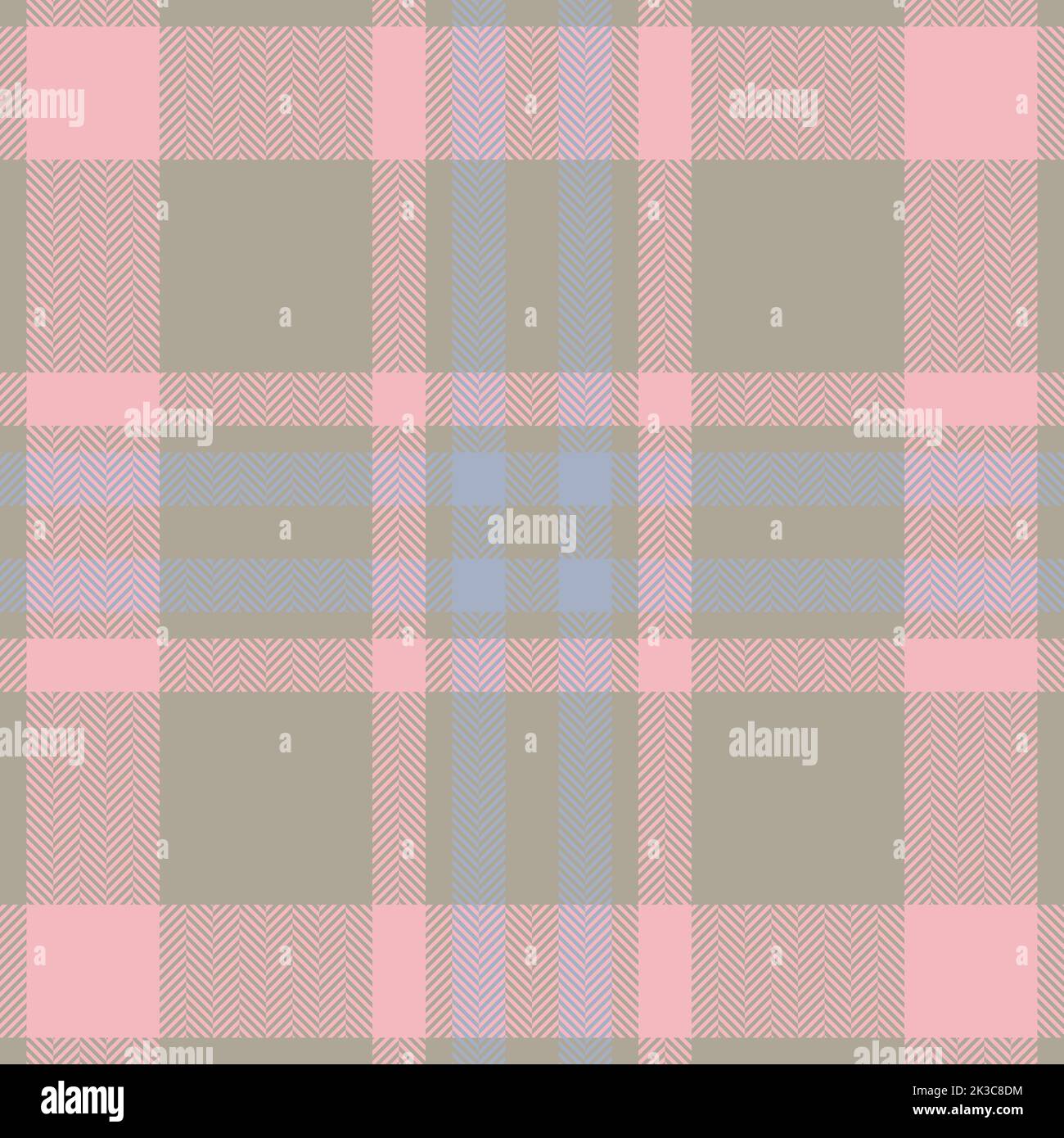 Plaid check pattern in pink. Seamless fabric texture. Tartan textile ...