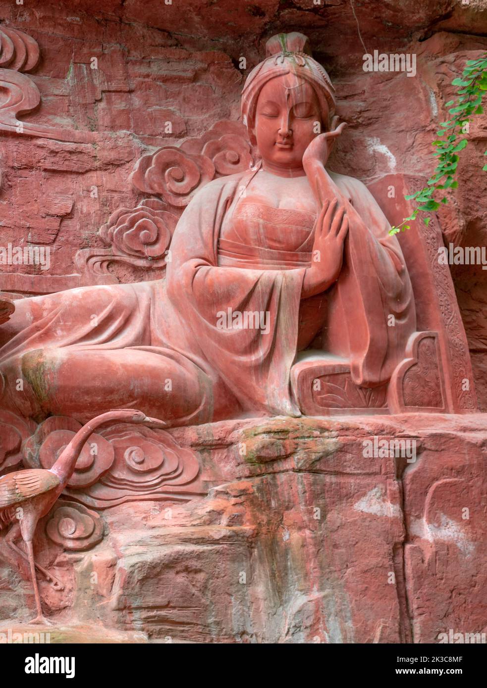 Stone Inscriptions on the Cliff of Buddha in Mount Emei, China Stock ...