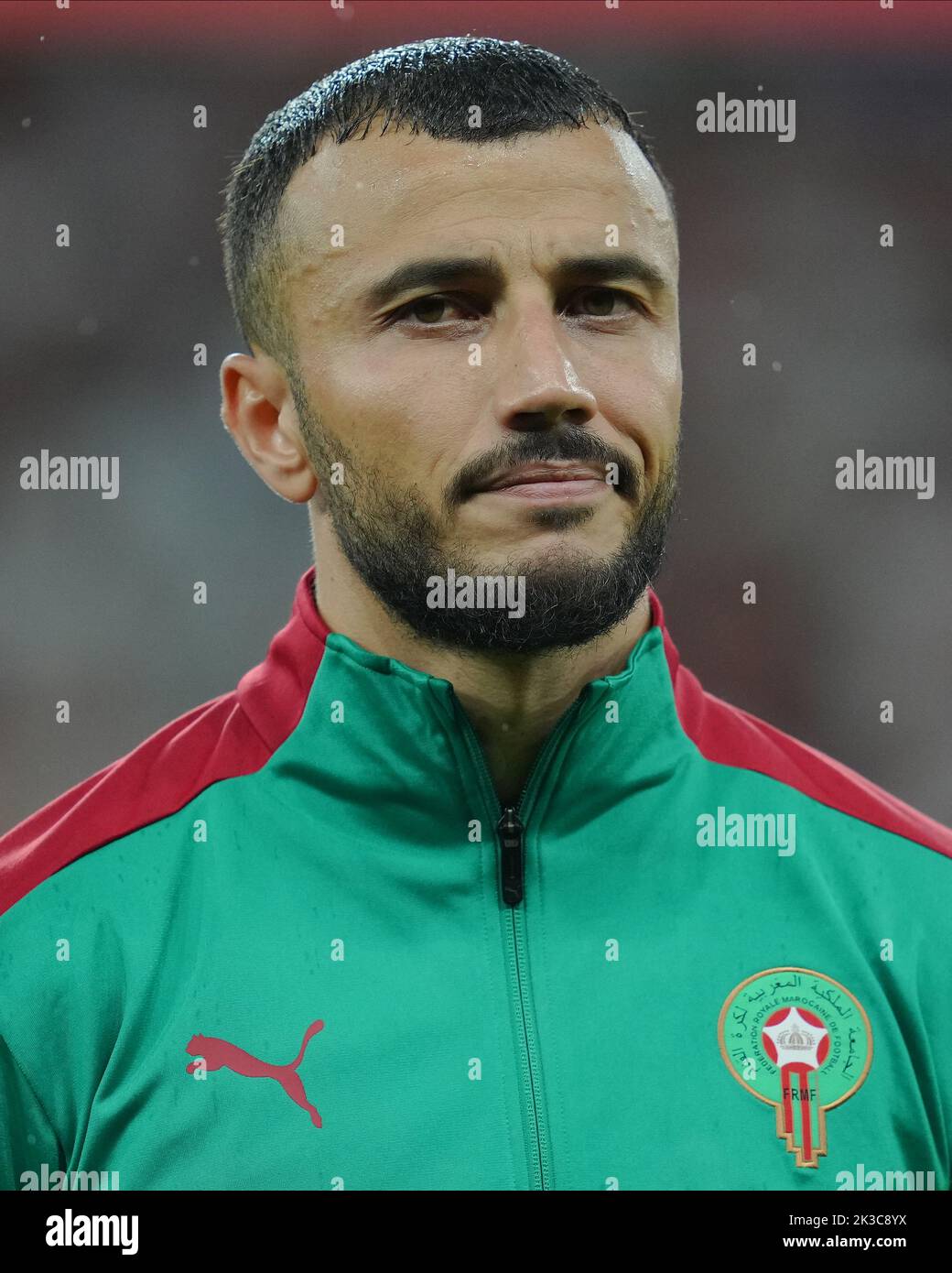 Romain Saiss of Morocco during the international friendly match between ...