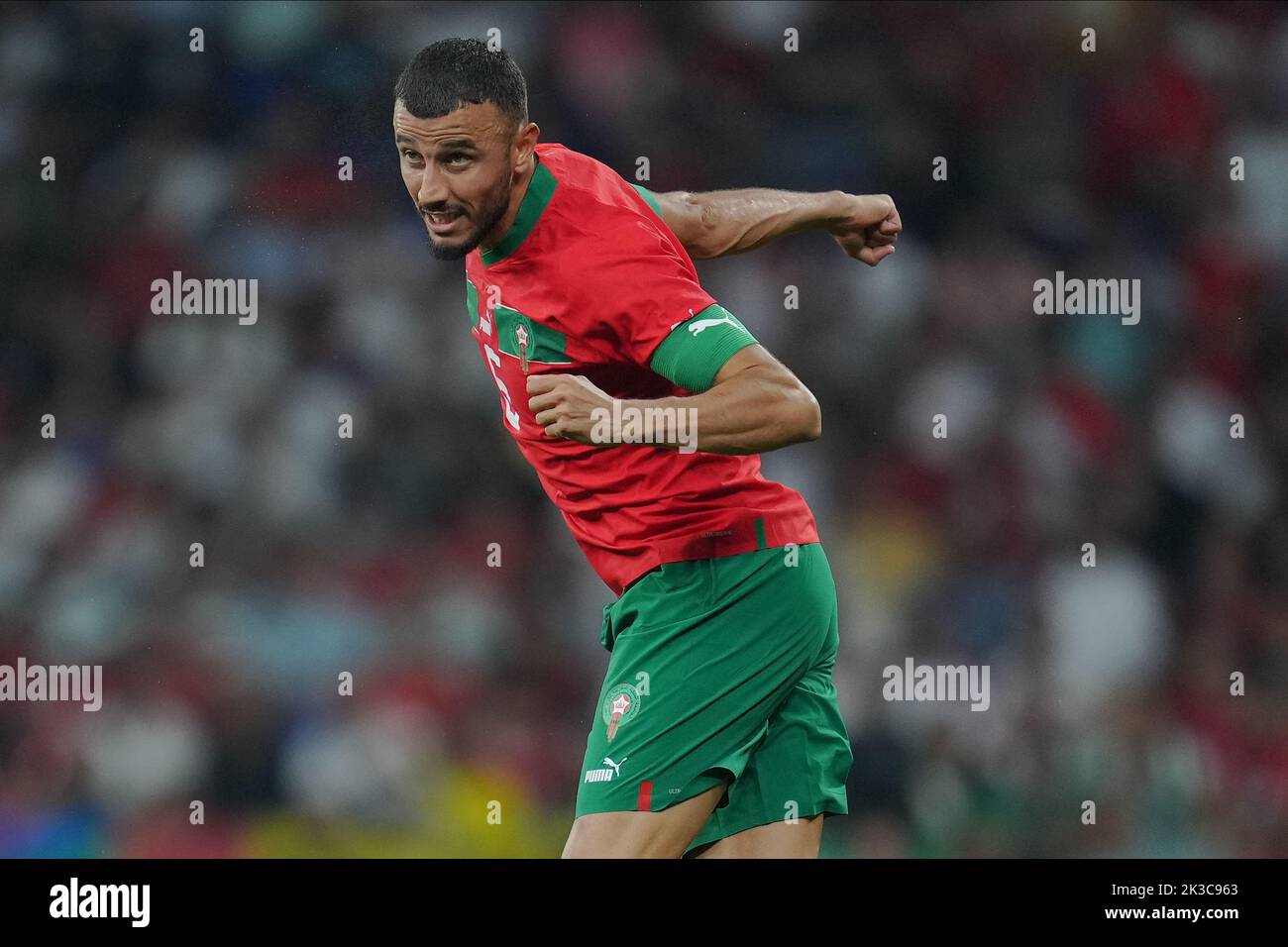 Romain Saiss of Morocco during the international friendly match between ...
