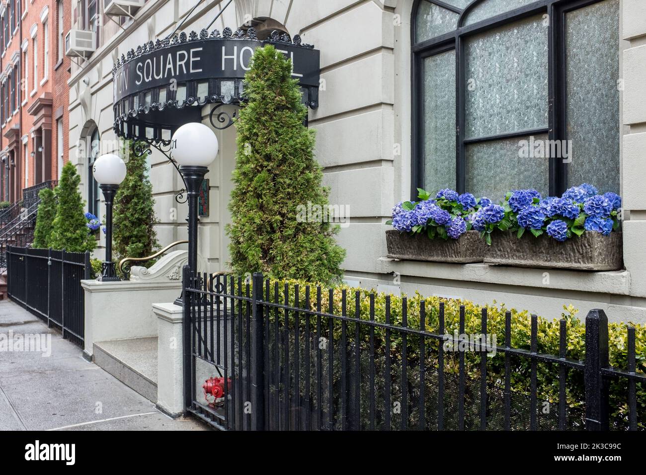Washington Square Hotel during spring in Greenwich Village at Lower ...