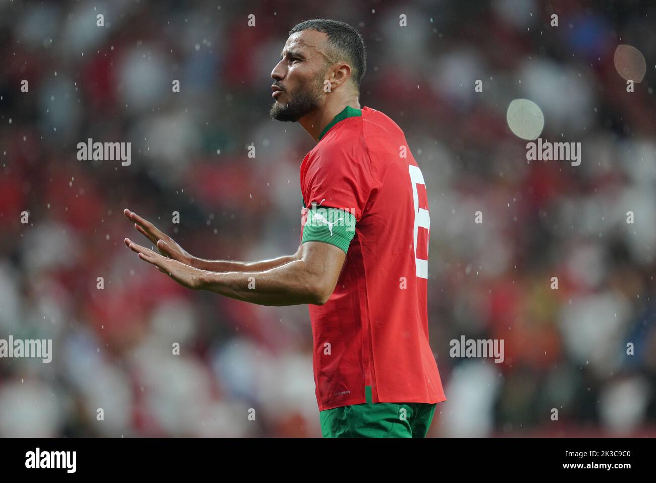 Romain Saiss of Morocco during the international friendly match between ...