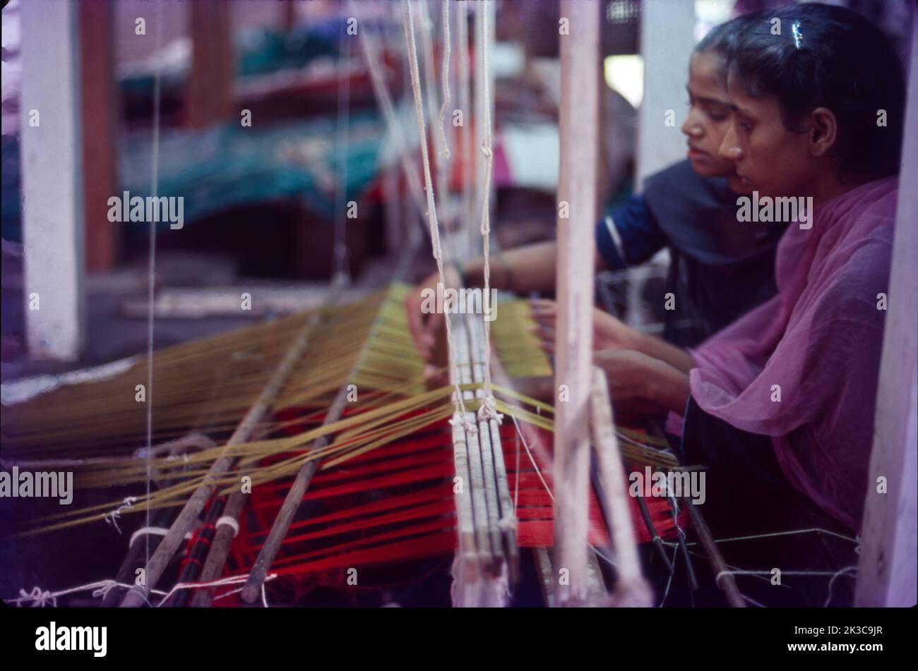 Paithani saree weaving hi-res stock photography and images - Alamy