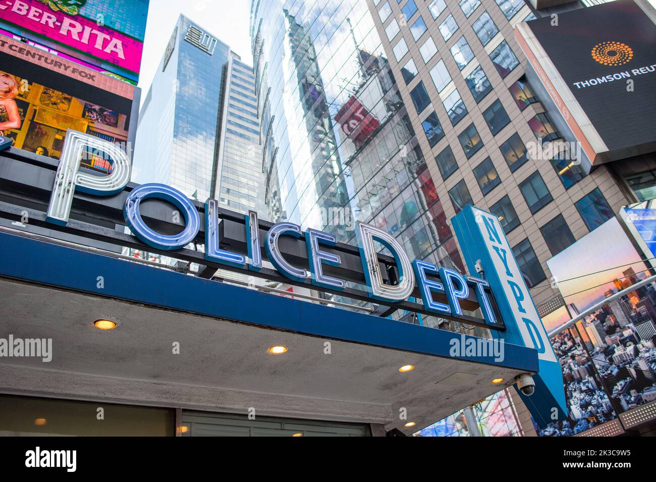 NYPD at Times Square in Midtown Manhattan, New York City, USA Stock ...