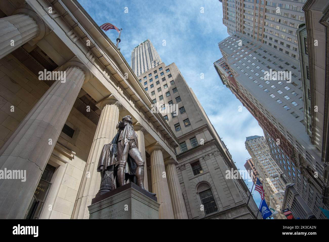 Statue of George Washington by John Quincy Adams Ward in front of ...