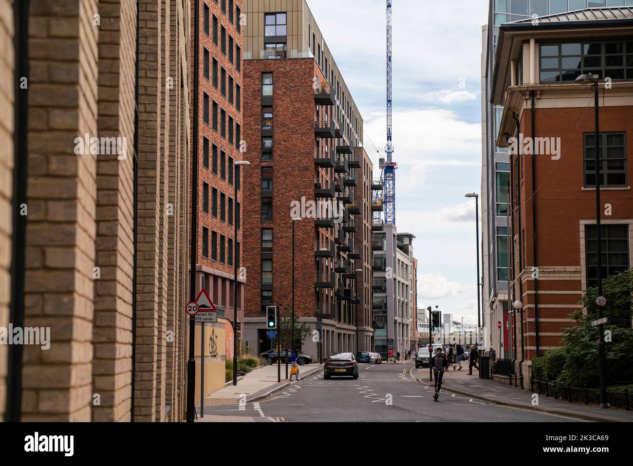 General view along Avon Street including Box Makers Yard in Bristol ...