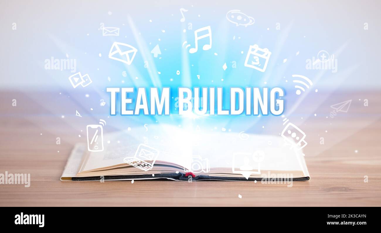 open book with business inscription Stock Photo - Alamy