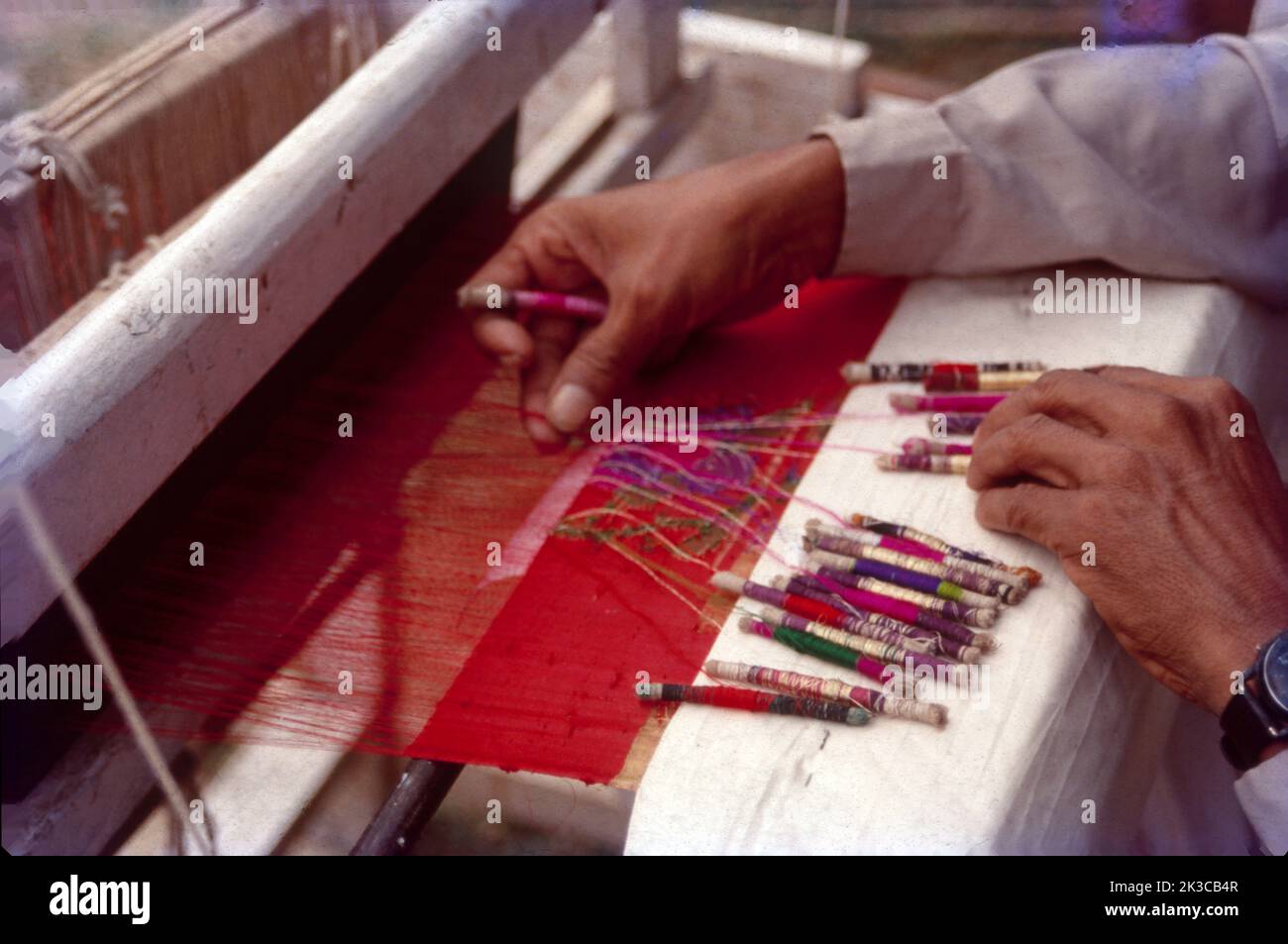 Paithani weaving hi-res stock photography and images - Alamy