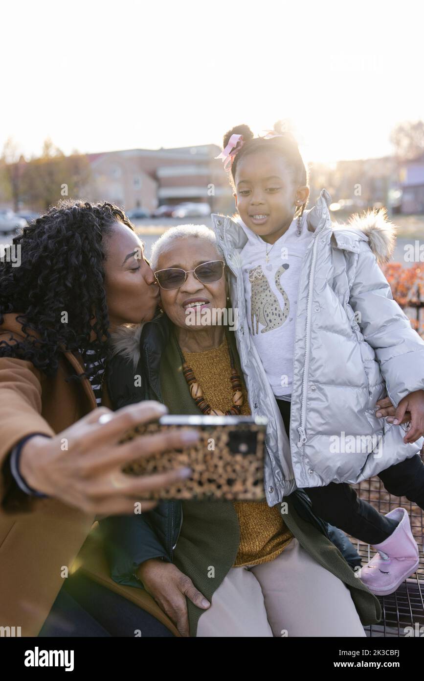 Family selfie multigenerational hi-res stock photography and images - Alamy