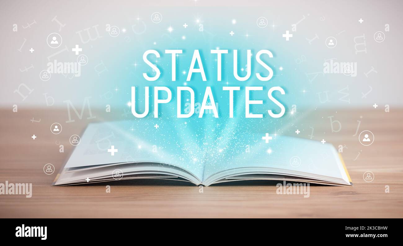 open book, social networking concept Stock Photo - Alamy