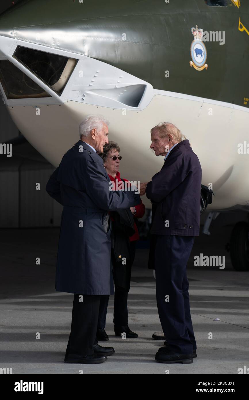 Cold War veteran Alistair Sutherland (left), Squadron Commander of 57 ...